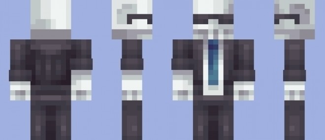 Dapper Skeleton Minecraft Skin